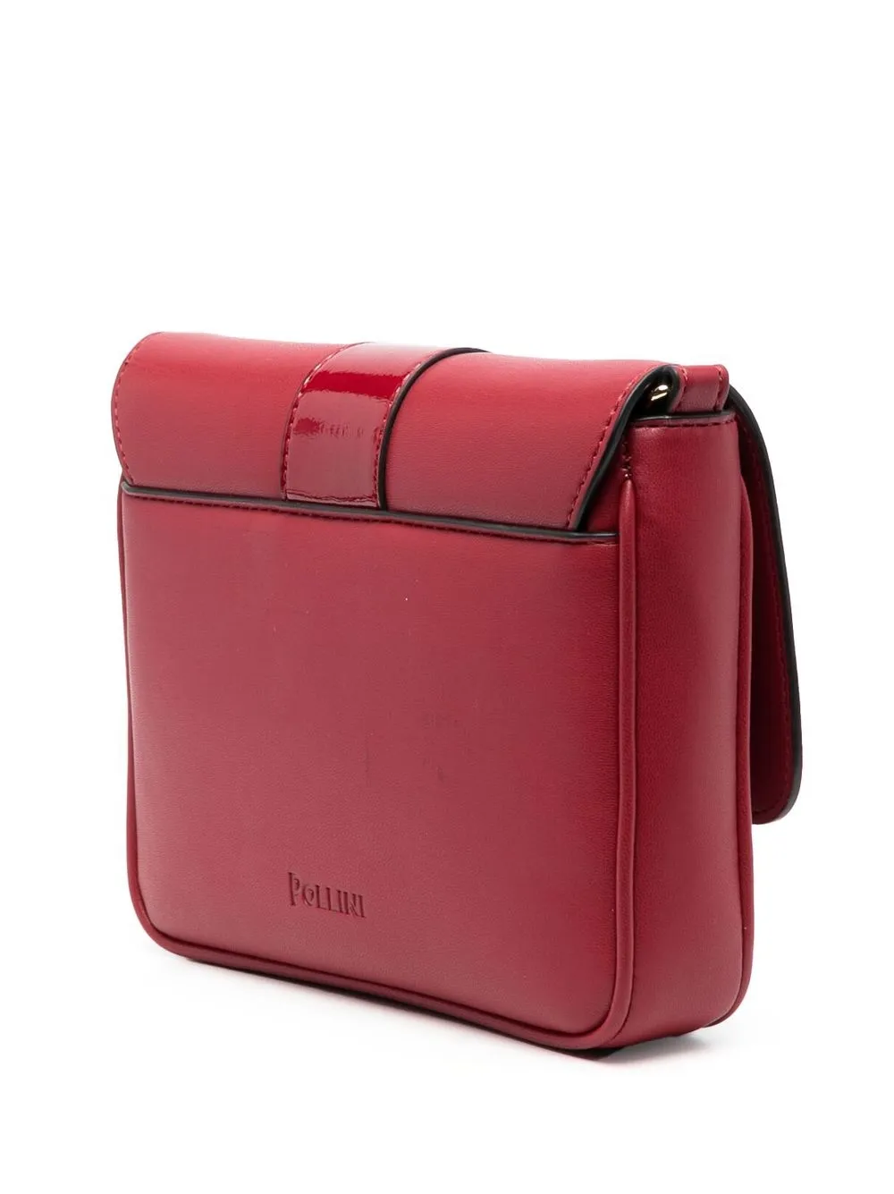 Pollini Logo-plaque Crossbody Bag In Red | ModeSens