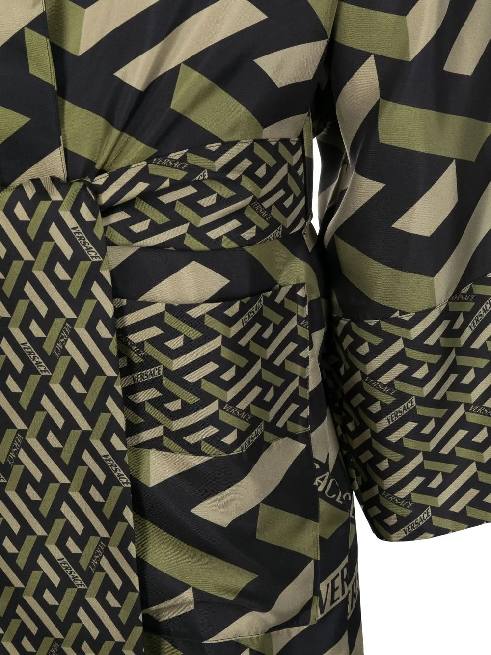 Versace monogram-print Silk Nightgown - Farfetch