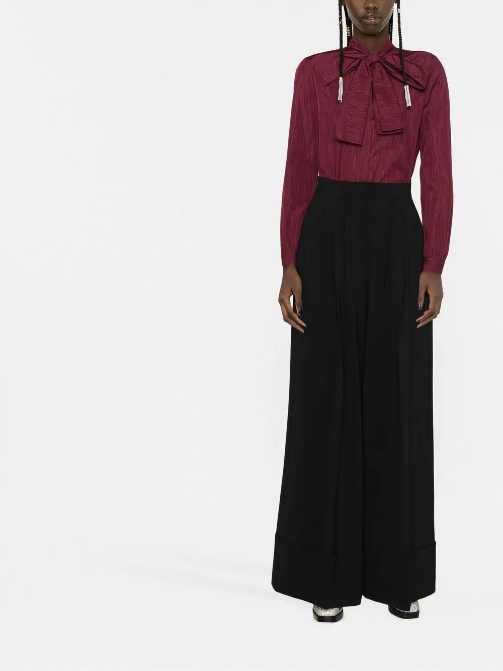 Moschino Pussy Bow Long Sleeved Blouse Farfetch