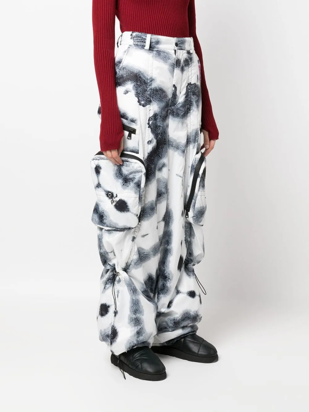 Khrisjoy Tie dye Technical Wide Ski Trousers Farfetch Khrisjoy Tie dye Technical Wide Ski Trousers Farfetch