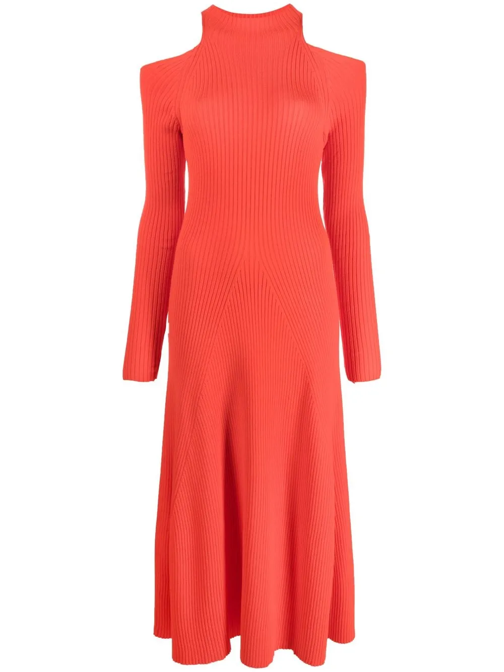 A W A K E Mode Ribbed knit Cut out Dress Farfetch A W A K E Mode Ribbed knit Cut out Dress Farfetch