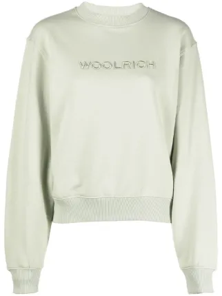 Woolrich | logo-print Detail Sweatshirt | Green | FARFETCH AO