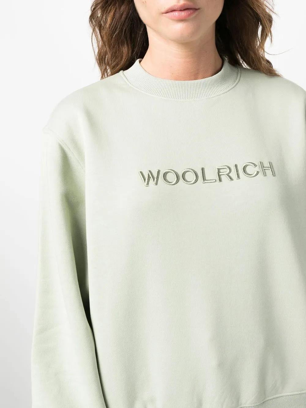 Woolrich logo-print Detail Sweatshirt - Farfetch