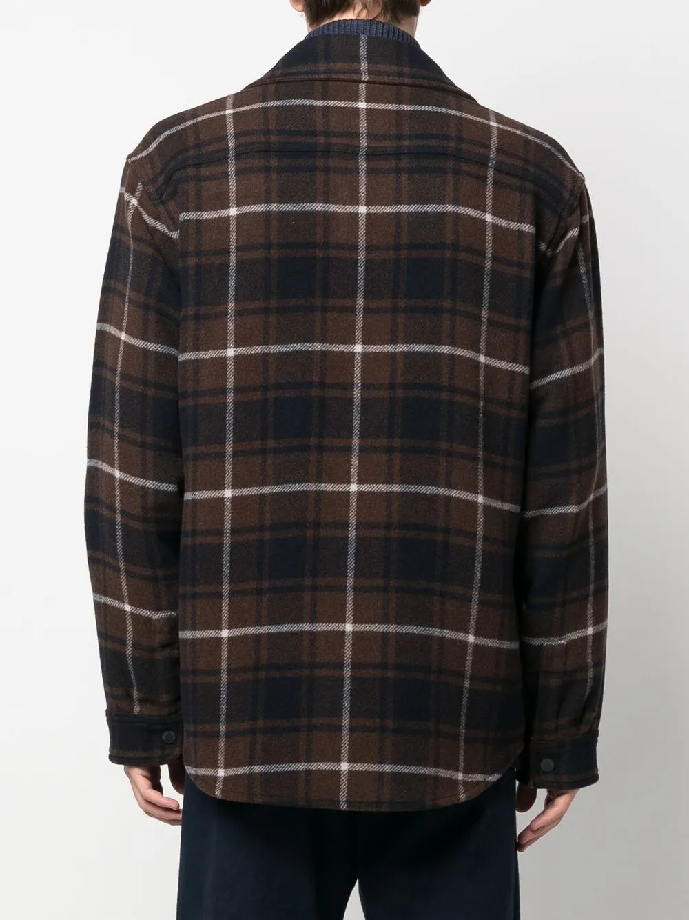 Woolrich plaid-check Shirt Jacket | Brown | FARFETCH UK