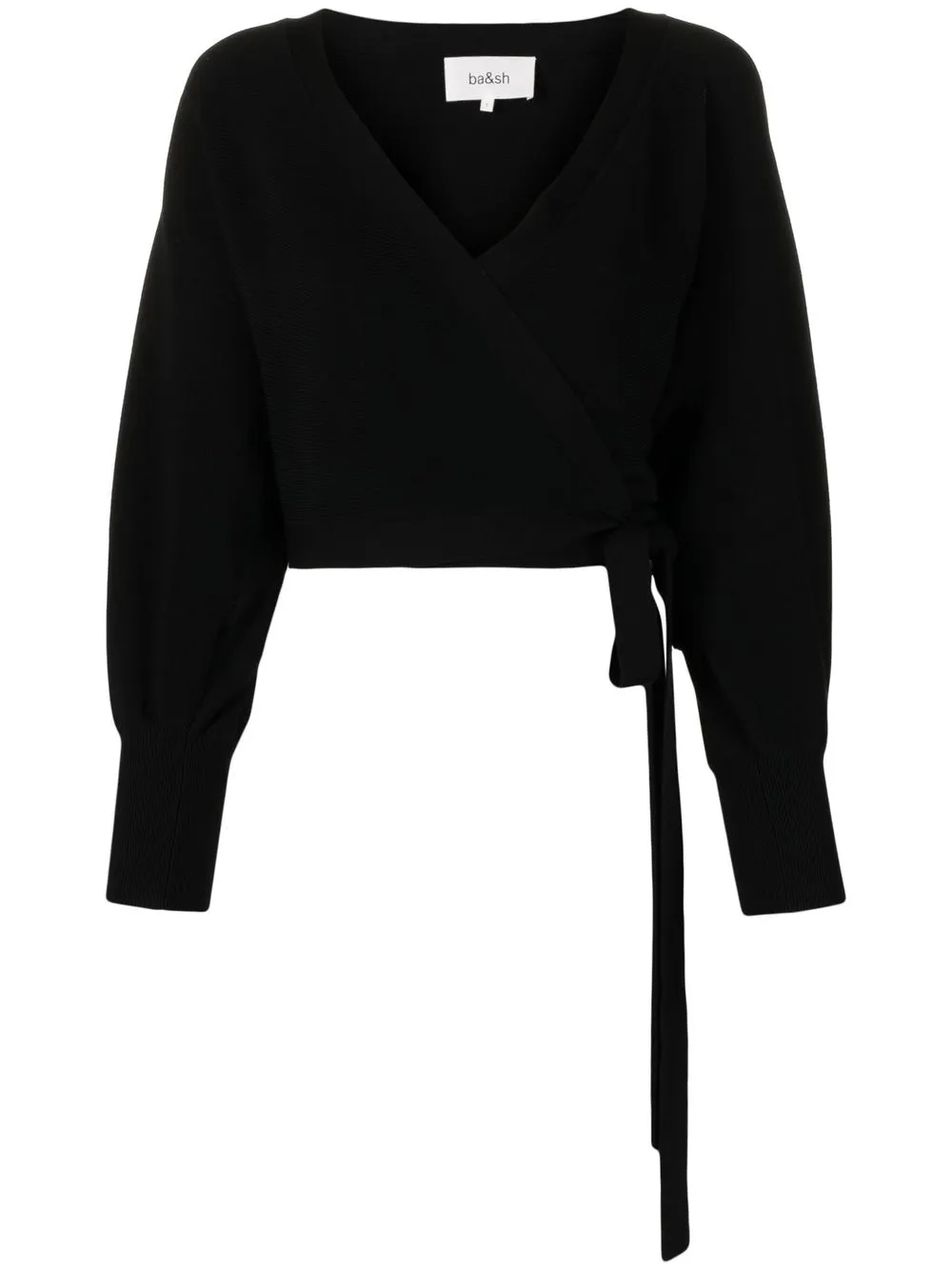 Ba Sh Sende Cropped Wrap Cardigan Farfetch