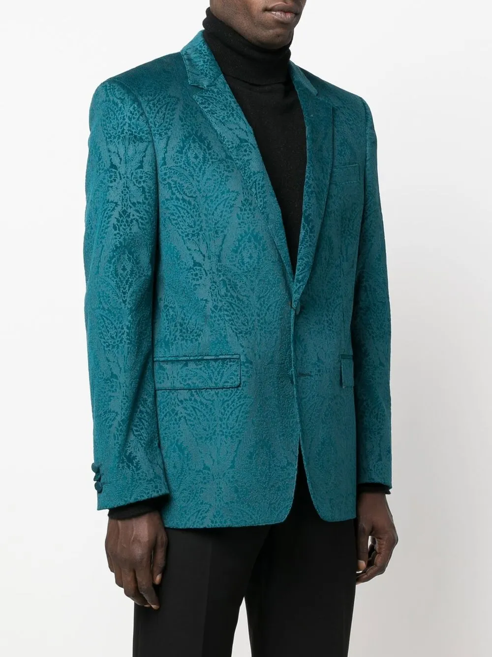 Etro Paisley-jacquard Single-breasted Blazer In Blue | ModeSens