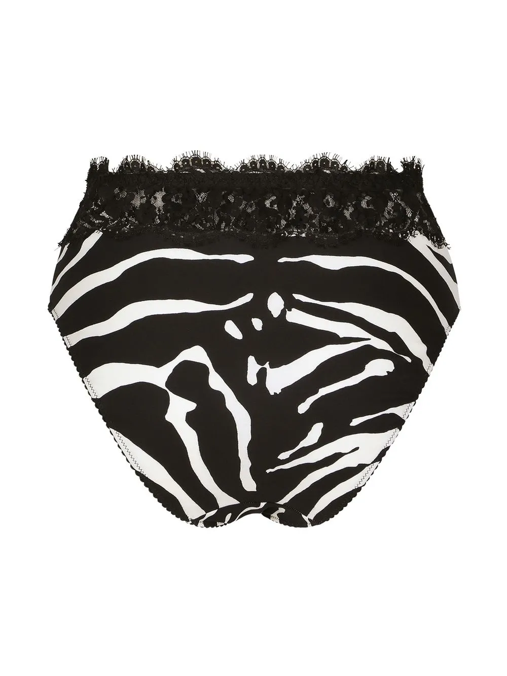 Dolce & Gabbana high-waisted zebra-print Briefs | Black | FARFETCH