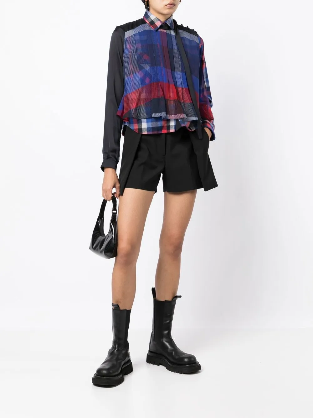 Sacai Tailored Pleated Shorts - Farfetch