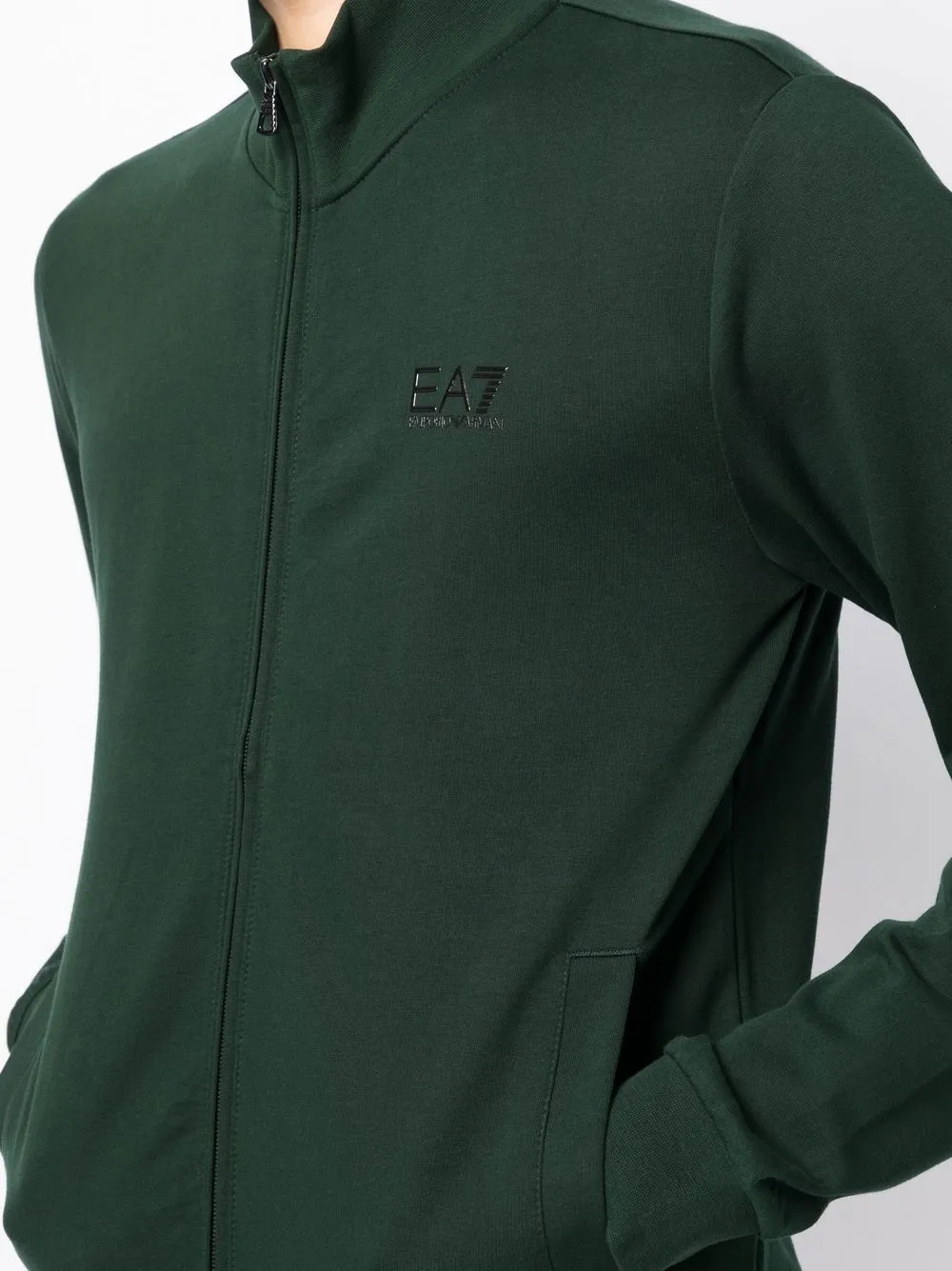 Ea7 Chest-logo Track Jacket In Green | ModeSens