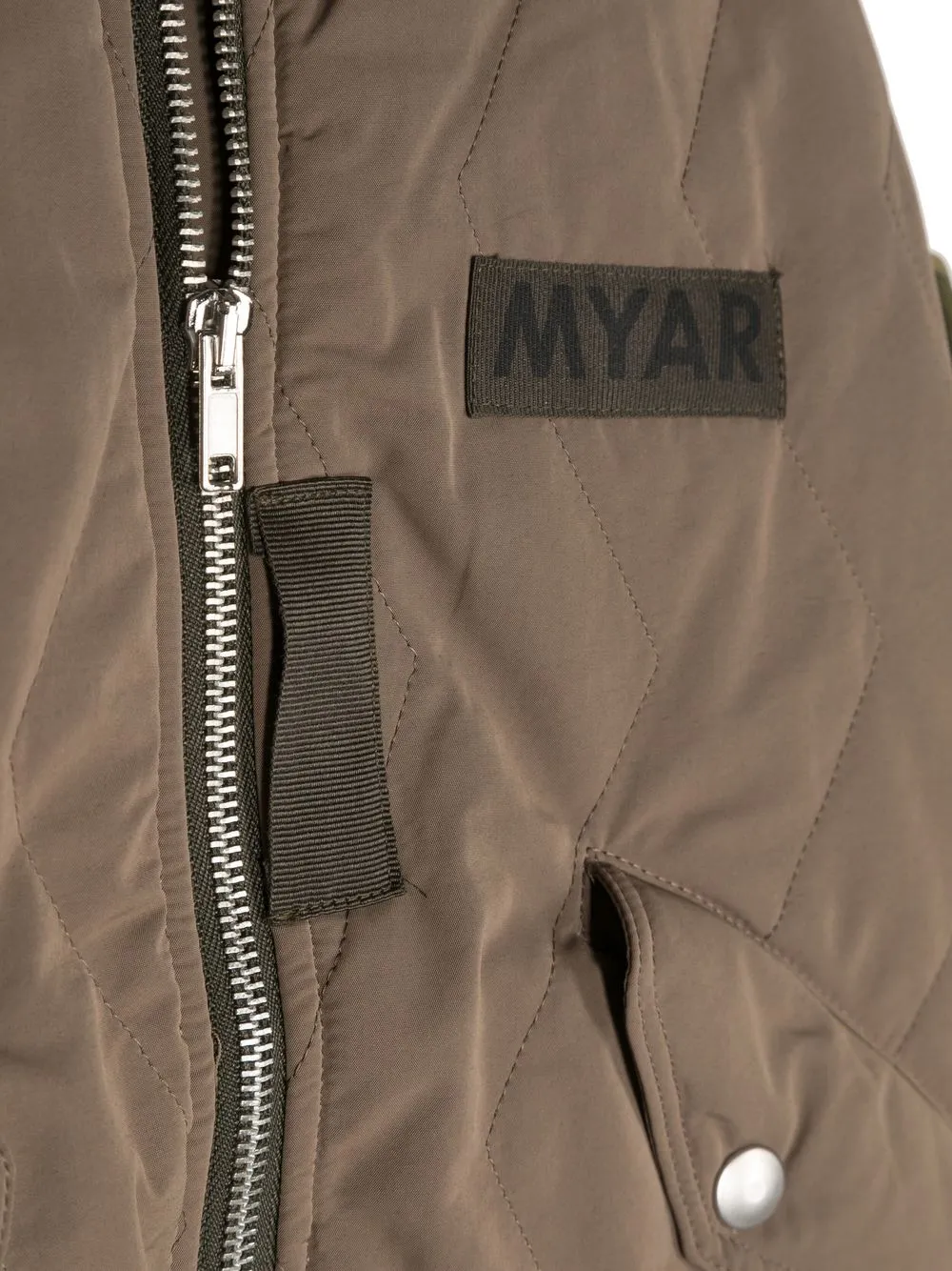 Myar Kids' Chest Logo-patch Bomber Jacket In 绿色 | ModeSens