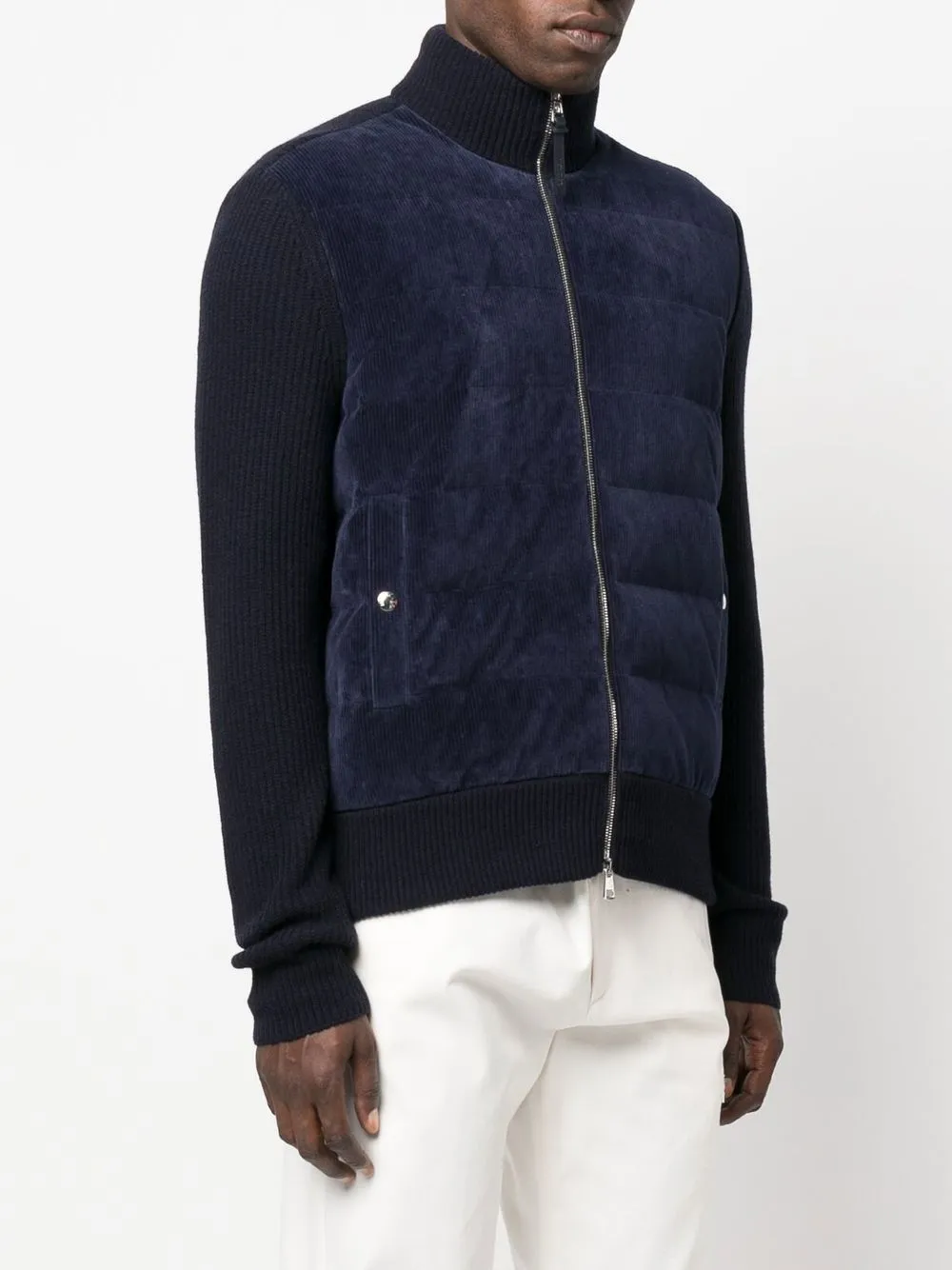 Moncler padded-panel Knitted Jacket - Farfetch