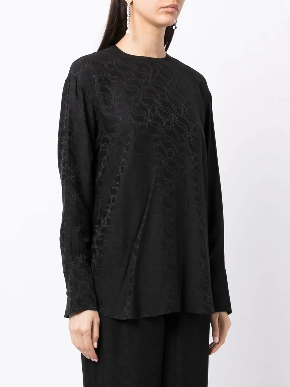 Stella McCartney geometric pattern long-sleeved blouse | Smart Closet
