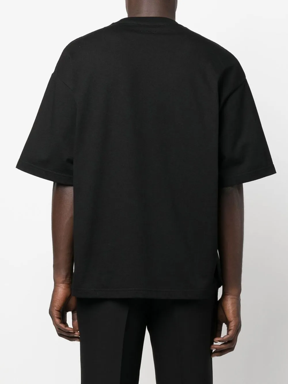 Lanvin Lace Embroidered Logo T-shirt In Black | ModeSens