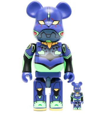 MEDICOM TOY Evangelion BE@RBRICK 100% + 400% Figure Set | Blue ...