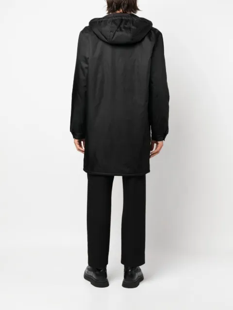 Prada triangle-logo zip-up Parka - Farfetch