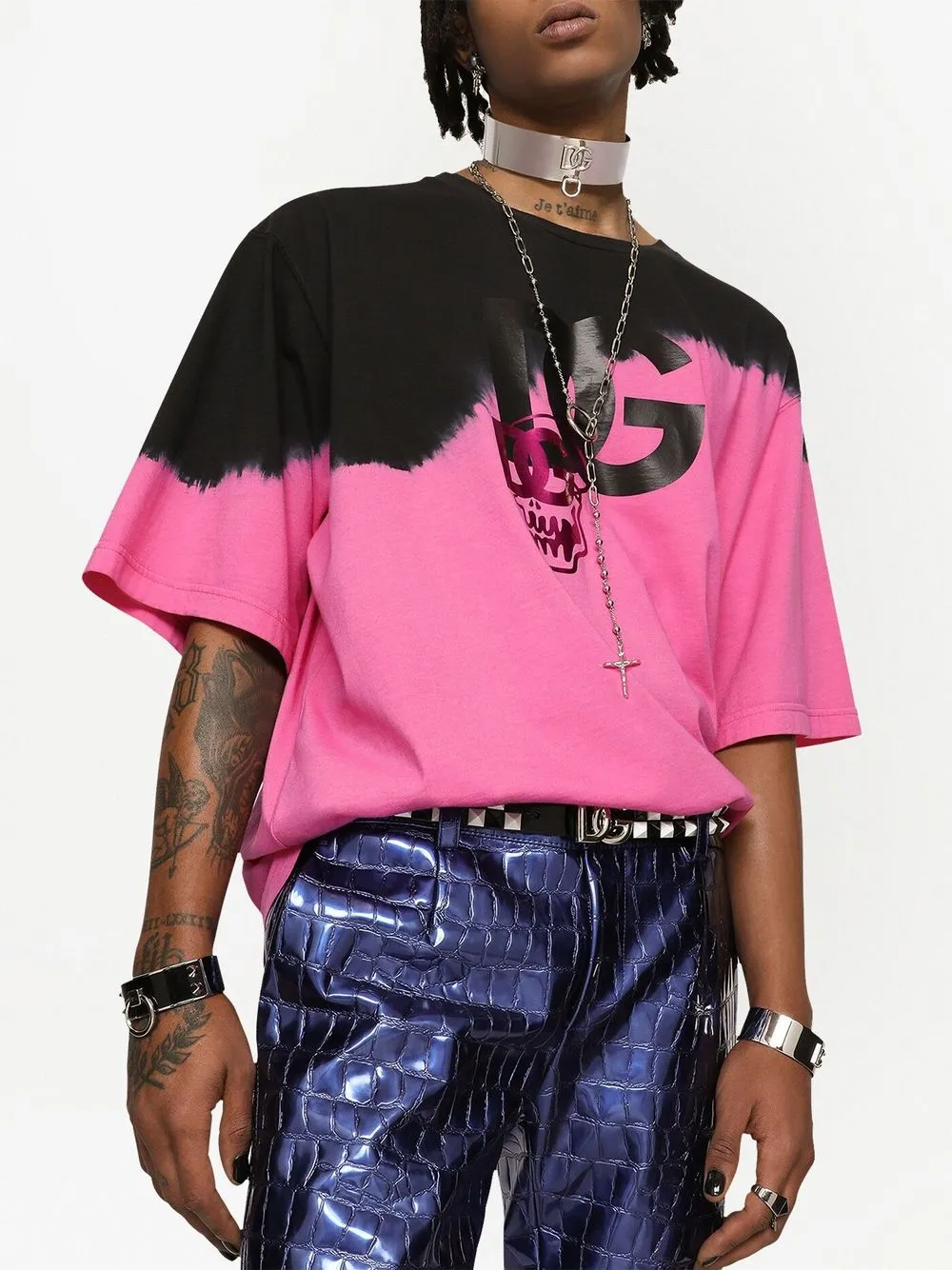 Dolce & Gabbana DG-logo tie-dye T-shirt - Farfetch