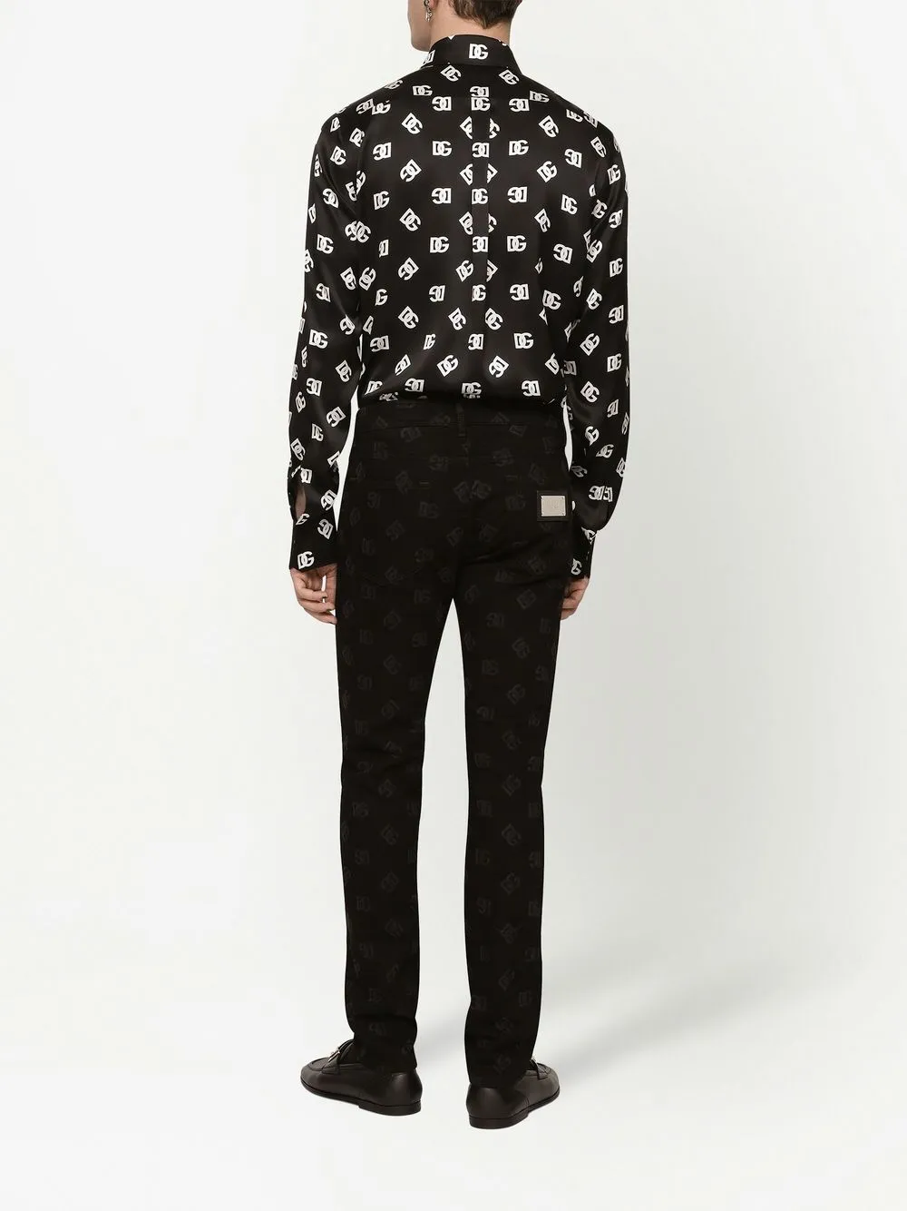 Dolce & Gabbana DG all-over logo-print Silk Shirt - Farfetch