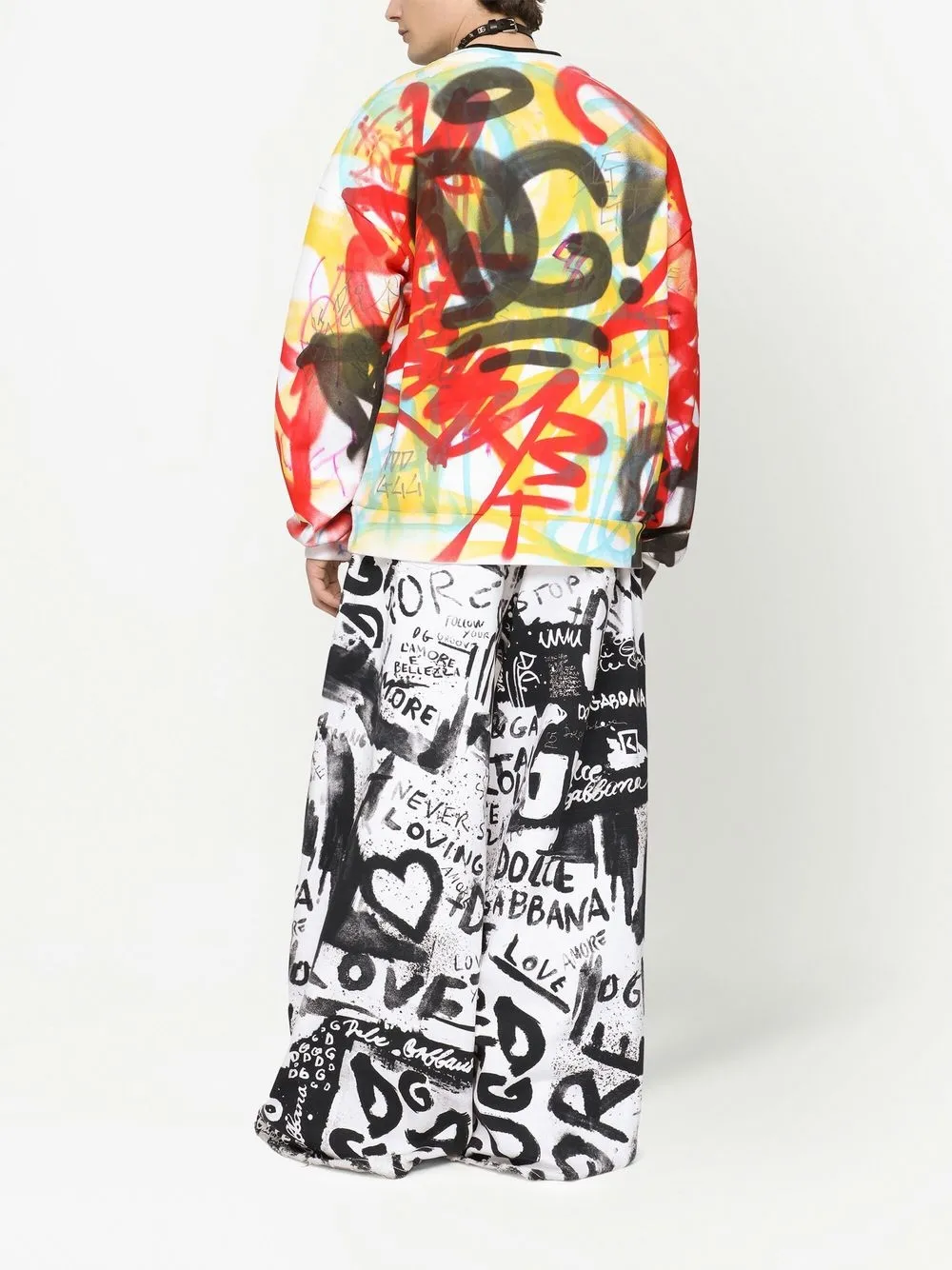 Dolce & Gabbana graffiti-print Cotton Sweatshirt - Farfetch