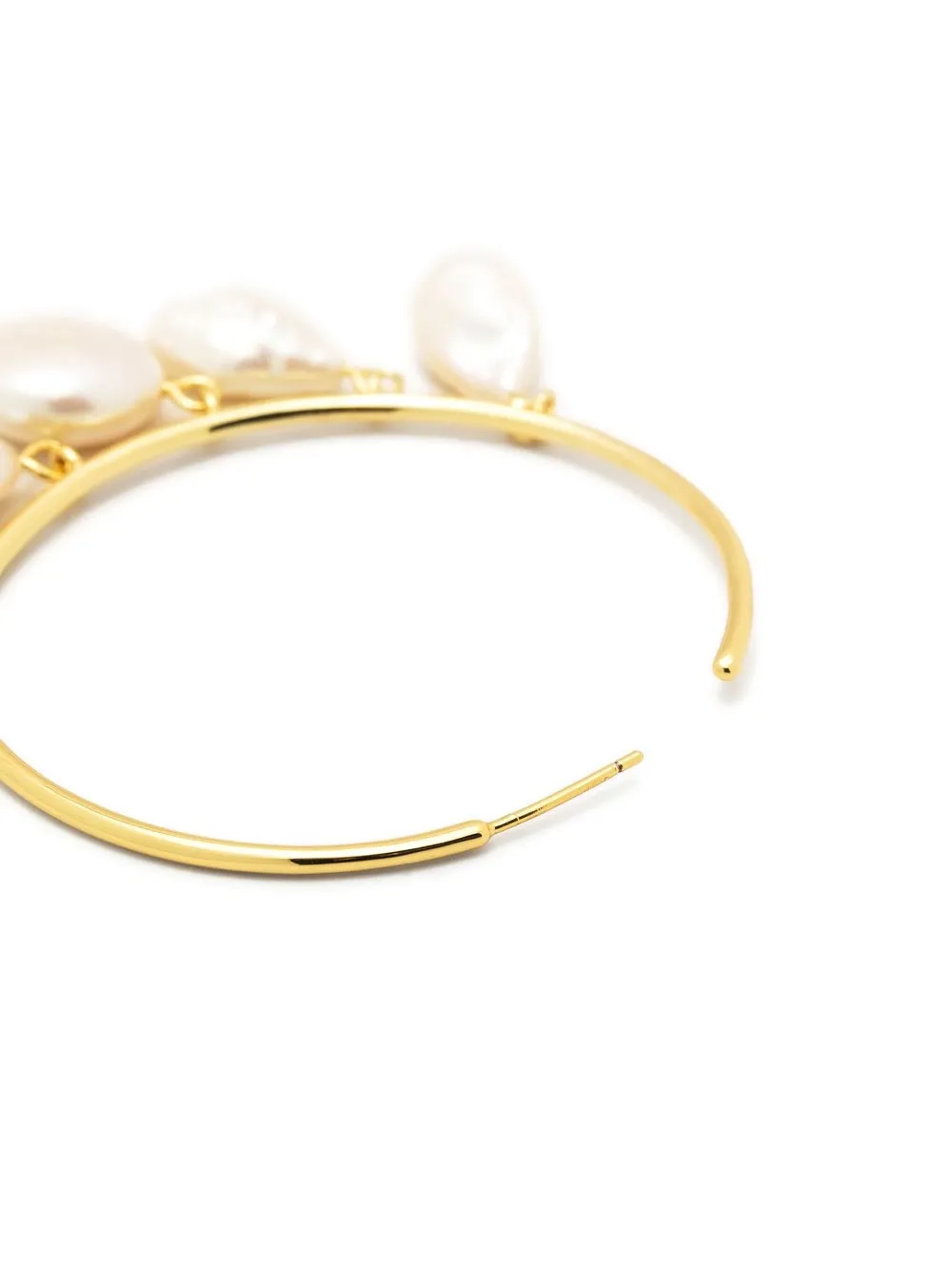 Cult Gaia Baroque Pearl Hoop Earrings Farfetch