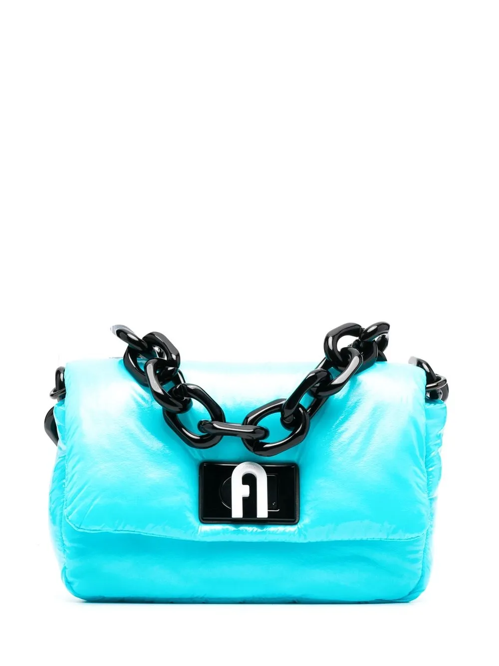 Furla Padded Chain-strap Shoulder Bag In Blue | ModeSens