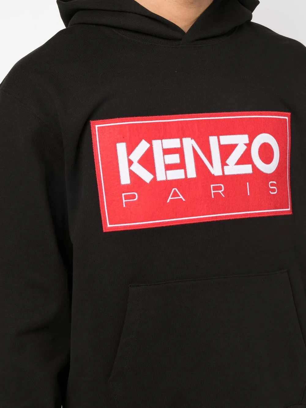 Kenzo logo-print Detail Hoodie - Farfetch