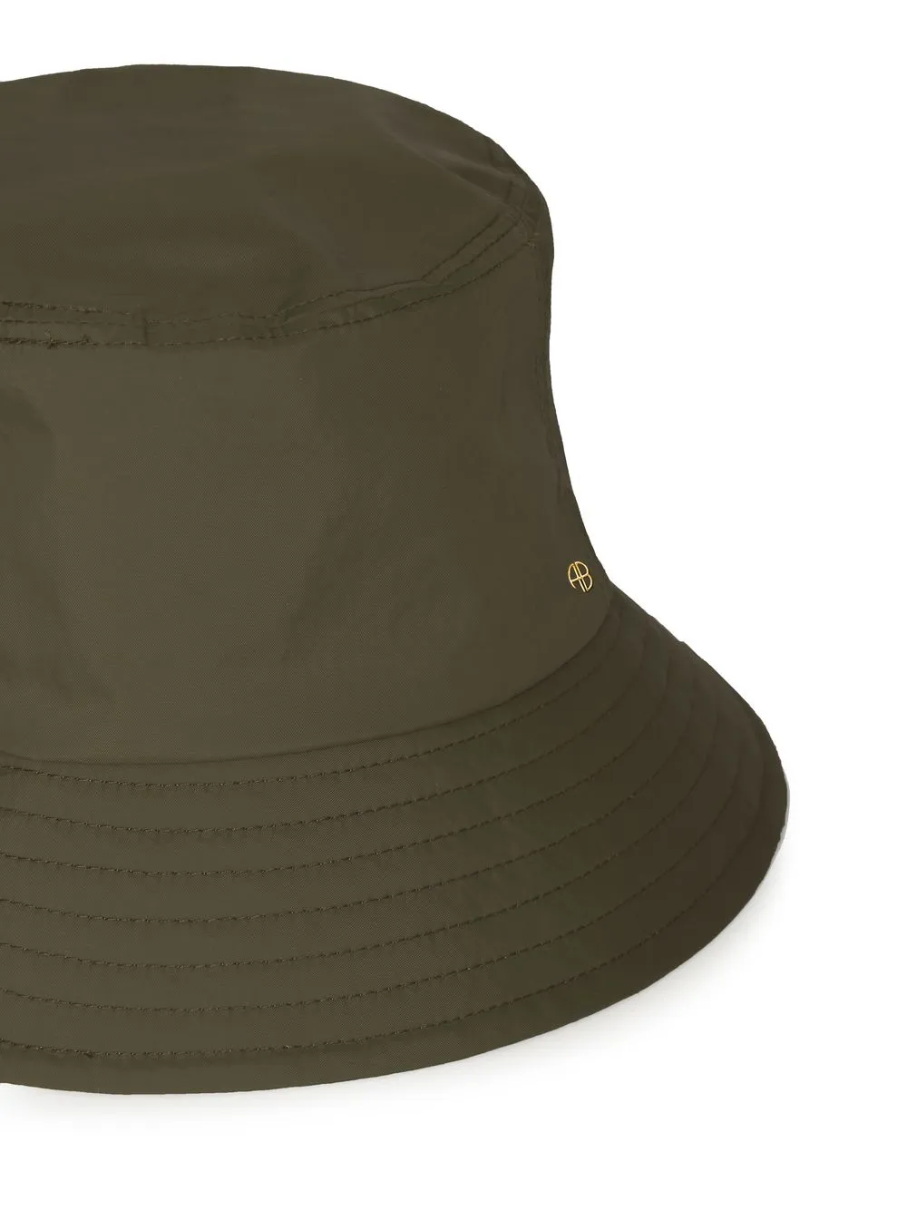 ANINE BING embroidered-logo Bucket Hat - Farfetch