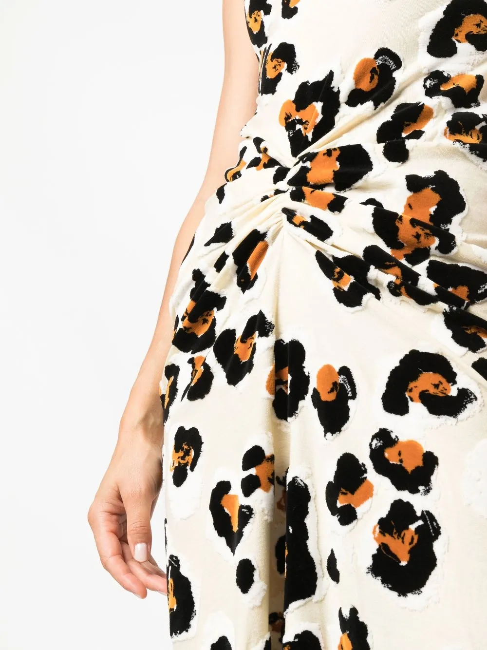 Marni leopard-print twist-detail Dress - Farfetch