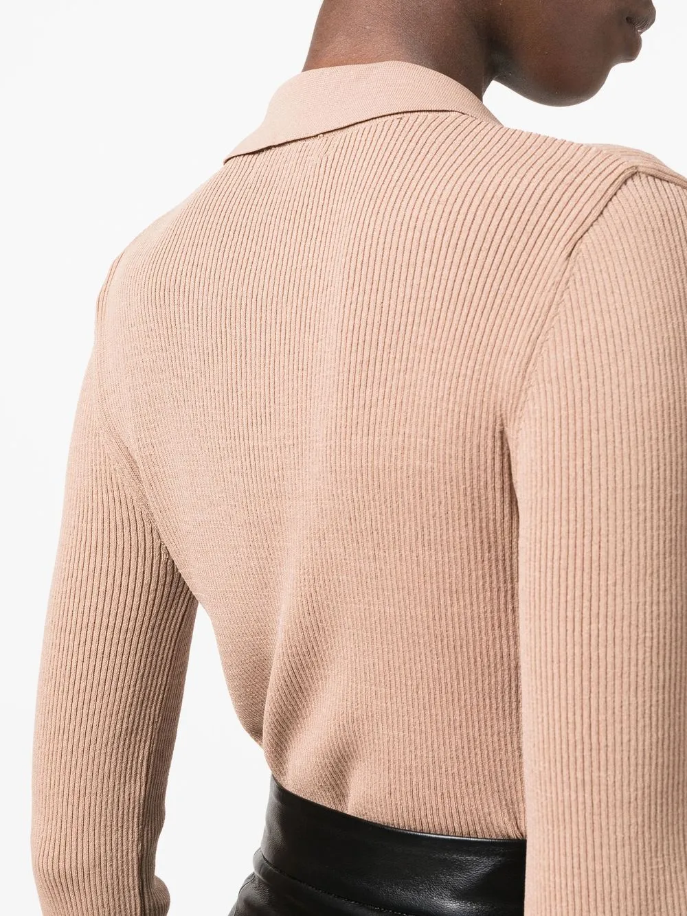 Low Classic ribbed-knit notched-collar Shirt - Farfetch