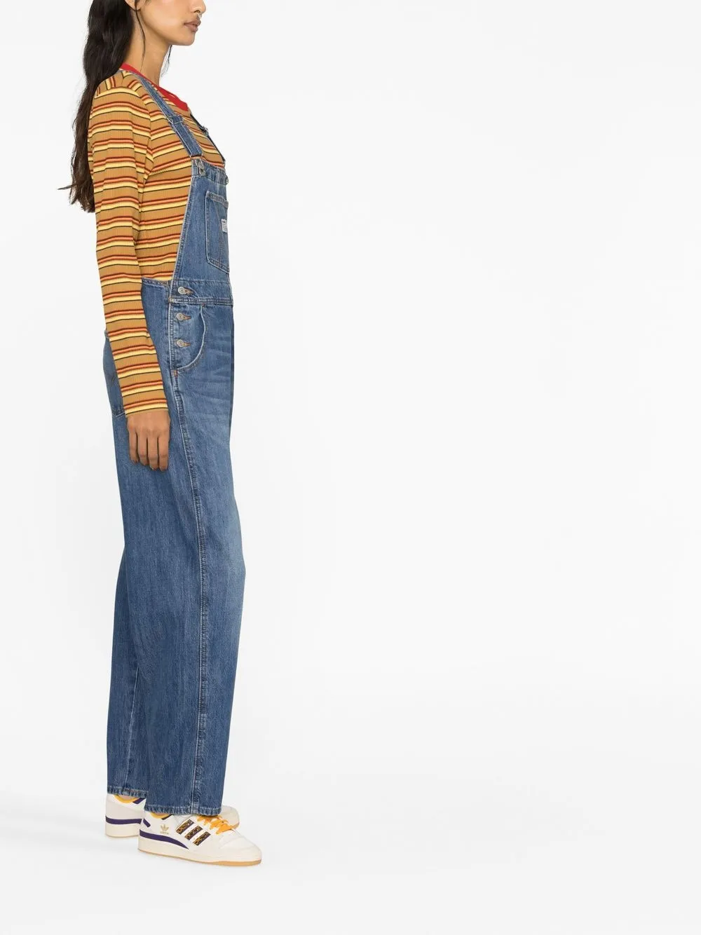 Levis Blue Denim Overalls Modesens