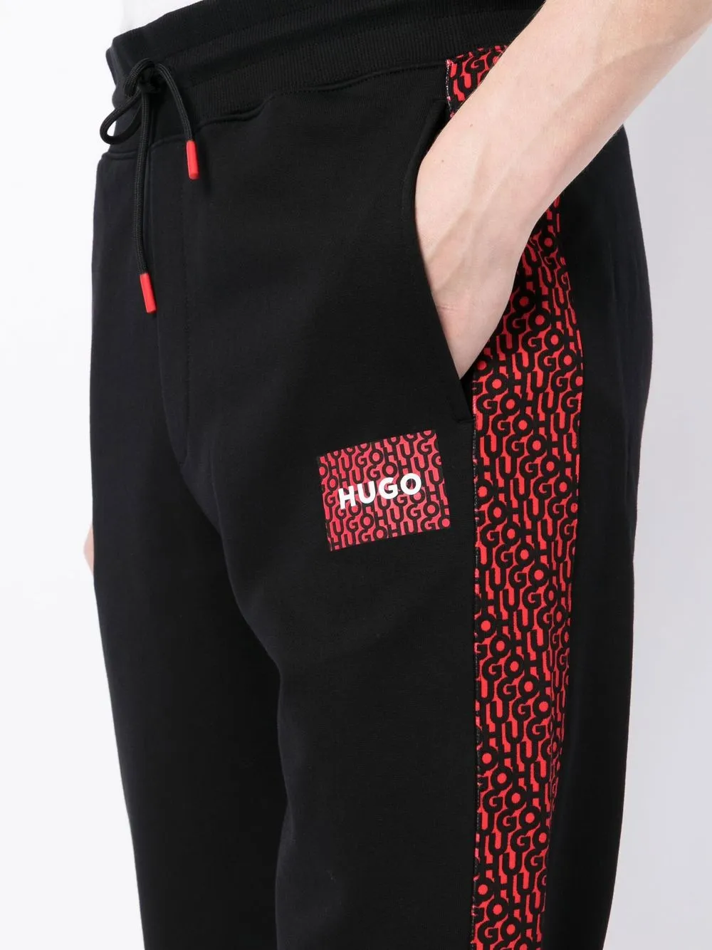 Hugo Boss Logo-tape Track Pants In Black | ModeSens