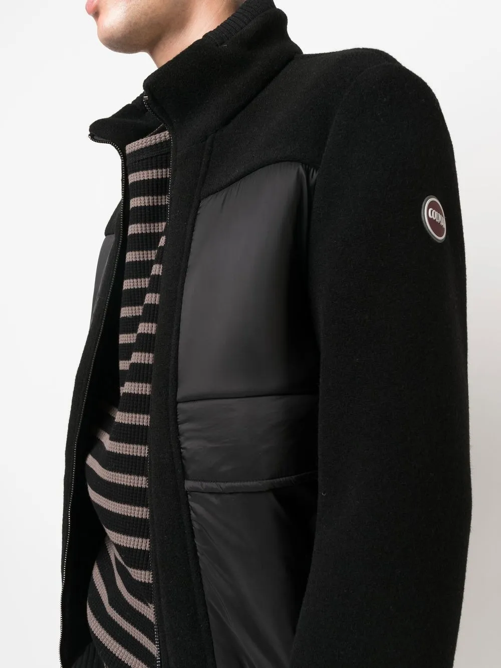 COLMAR logo-patch shearling-trim jacket | Smart Closet