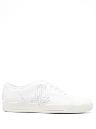 Lanvin DBB1 perforated-logo low-top Sneakers | White | FARFETCH IE