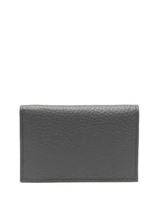 Eleventy embossed-logo Card Holder | Grey | FARFETCH