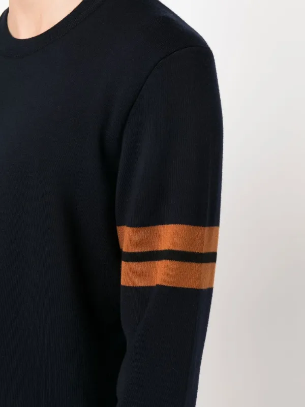 Zegna stripe-detail crew-neck Wool Jumper | Blue | FARFETCH Zegna stripe-detail crew-neck Wool Jumper | Blue | FARFETCH