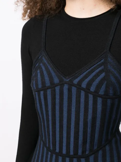 Dion Lee two-tone Corset Dress - Farfetch