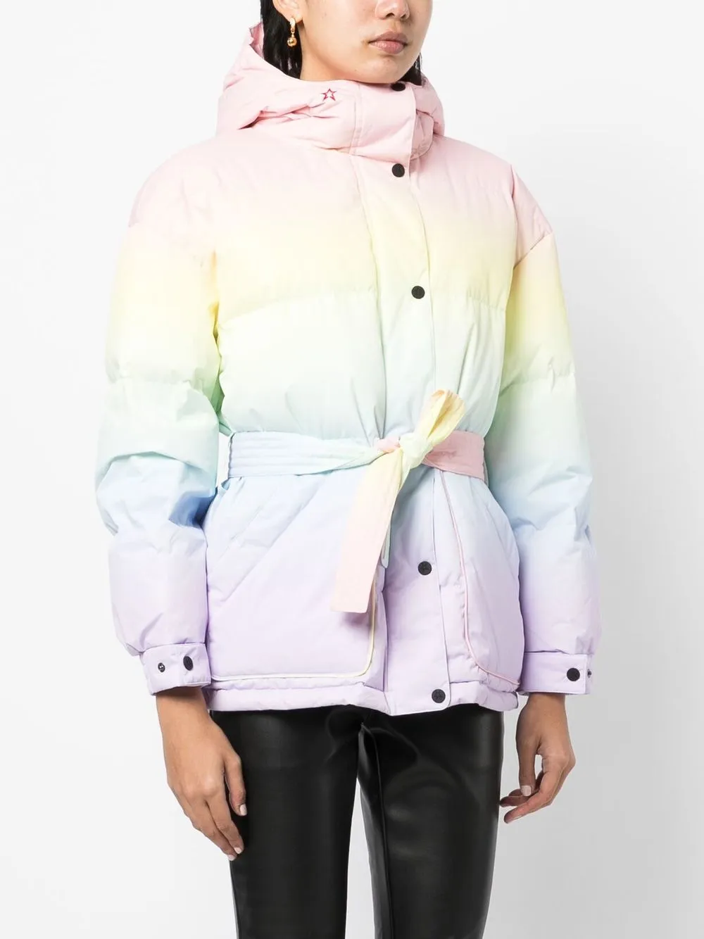 Perfect Moment Gradient-effect Puffer Jacket In Yellow | ModeSens