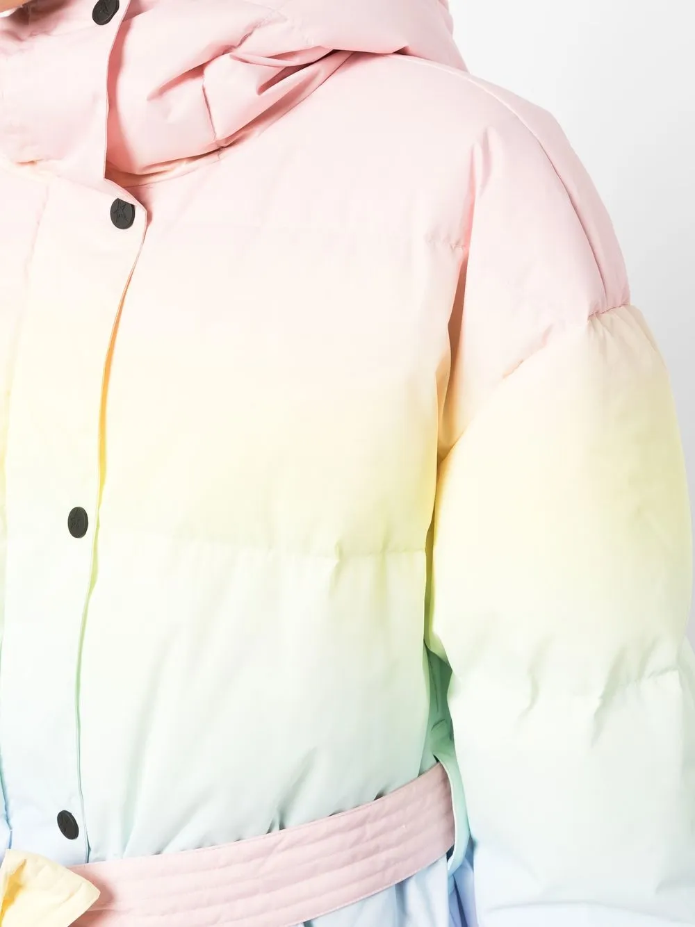 Perfect Moment Gradient-effect Puffer Jacket In Yellow | ModeSens