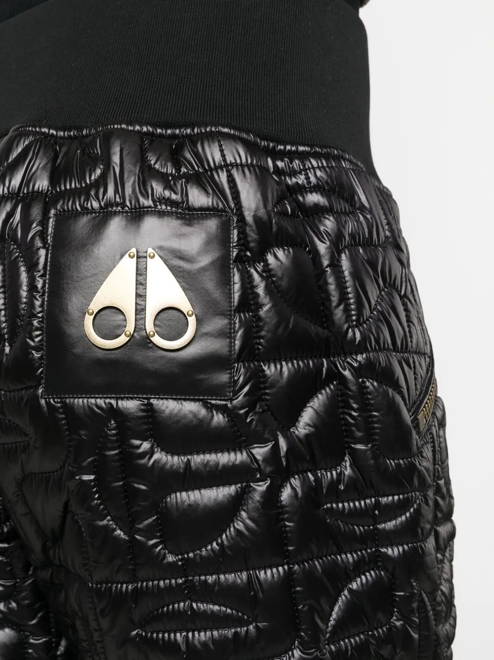 Moose Knuckles X Telfar Fur-trim Quilted Bomber Pants In Black | ModeSens