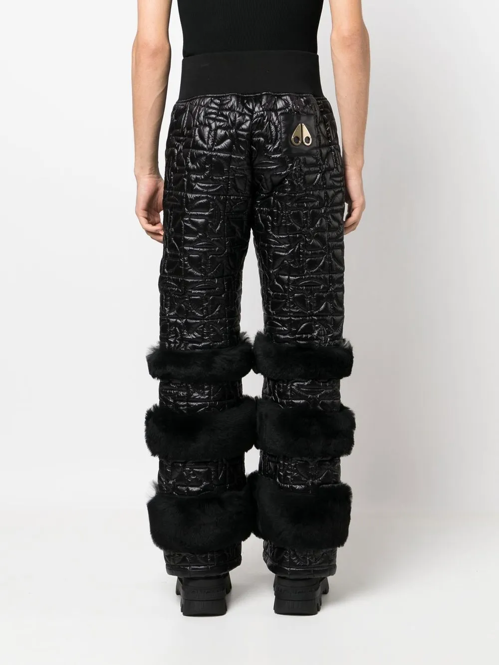 Moose Knuckles X Telfar Fur-trim Quilted Bomber Pants In Black | ModeSens