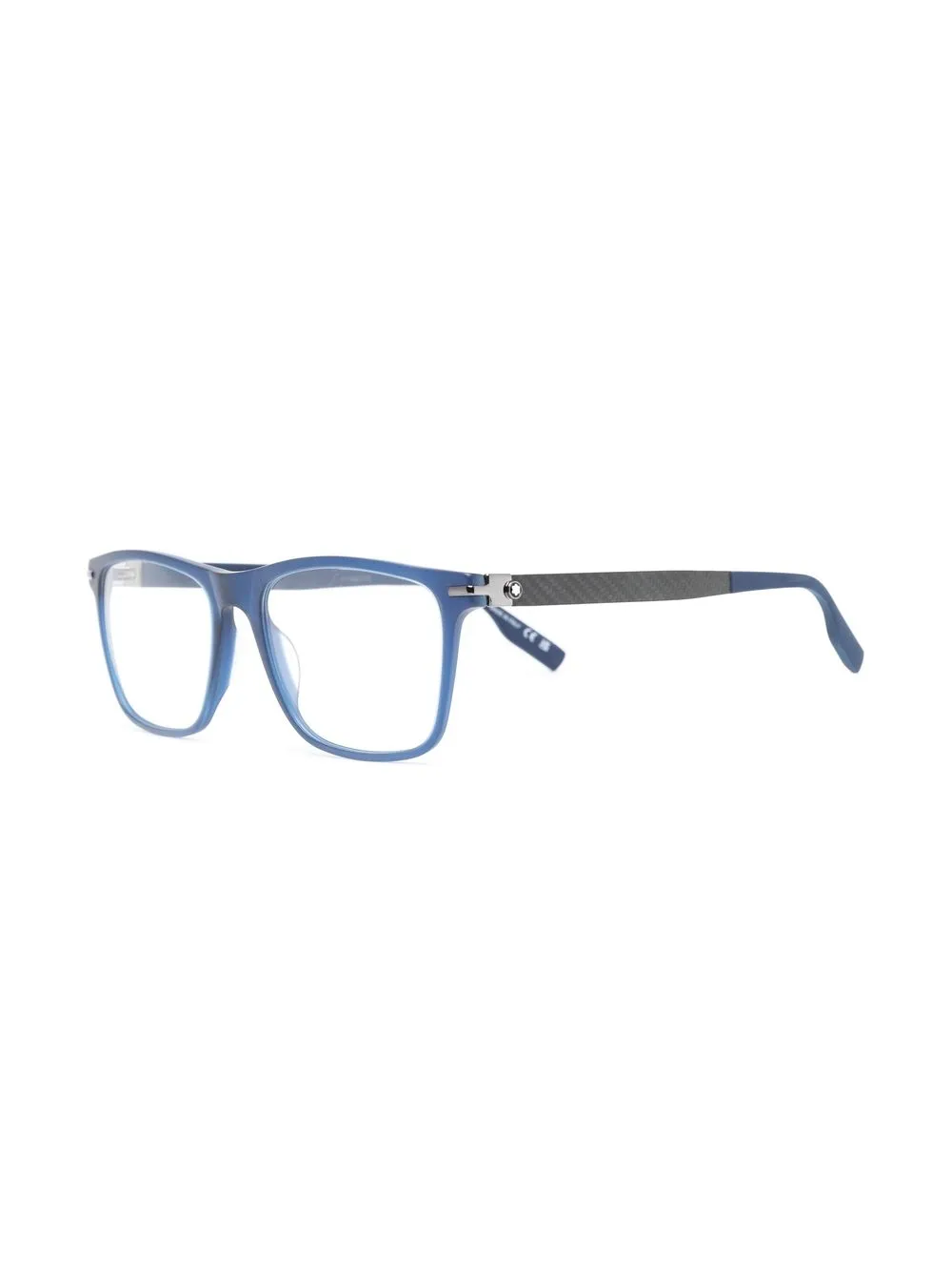 Montblanc Rectangle-frame Glasses In Blue | ModeSens