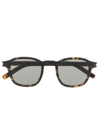 Saint Laurent Eyewear tortoise-shell round-frame Sunglasses - Farfetch