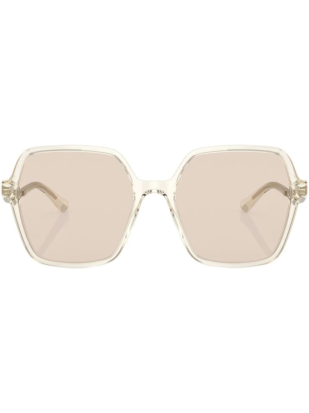 Bvlgari Transparent Square-frame Sunglasses In 5522m4 Transparent ...