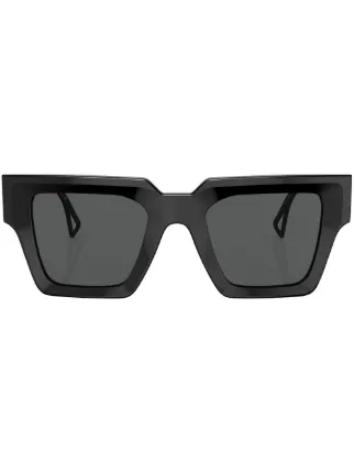 Versace Eyewear logo-embossed square-frame Sunglasses - Farfetch