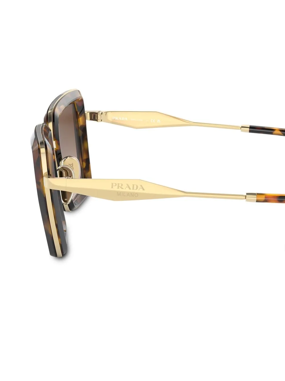 Prada Eyewear tortoiseshell-effect Sunglasses | Green | FARFETCH UK
