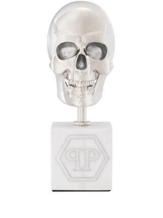Philipp Plein Platinum skull-embellished Stand | White | FARFETCH