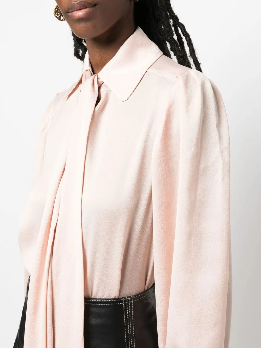See By Chloé Pussy-bow Collar Shirt In Pink | ModeSens