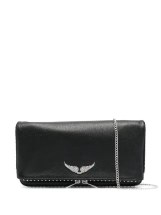 Zadig&Voltaire logo-plaque stud-embellished Shoulder Bag - Farfetch