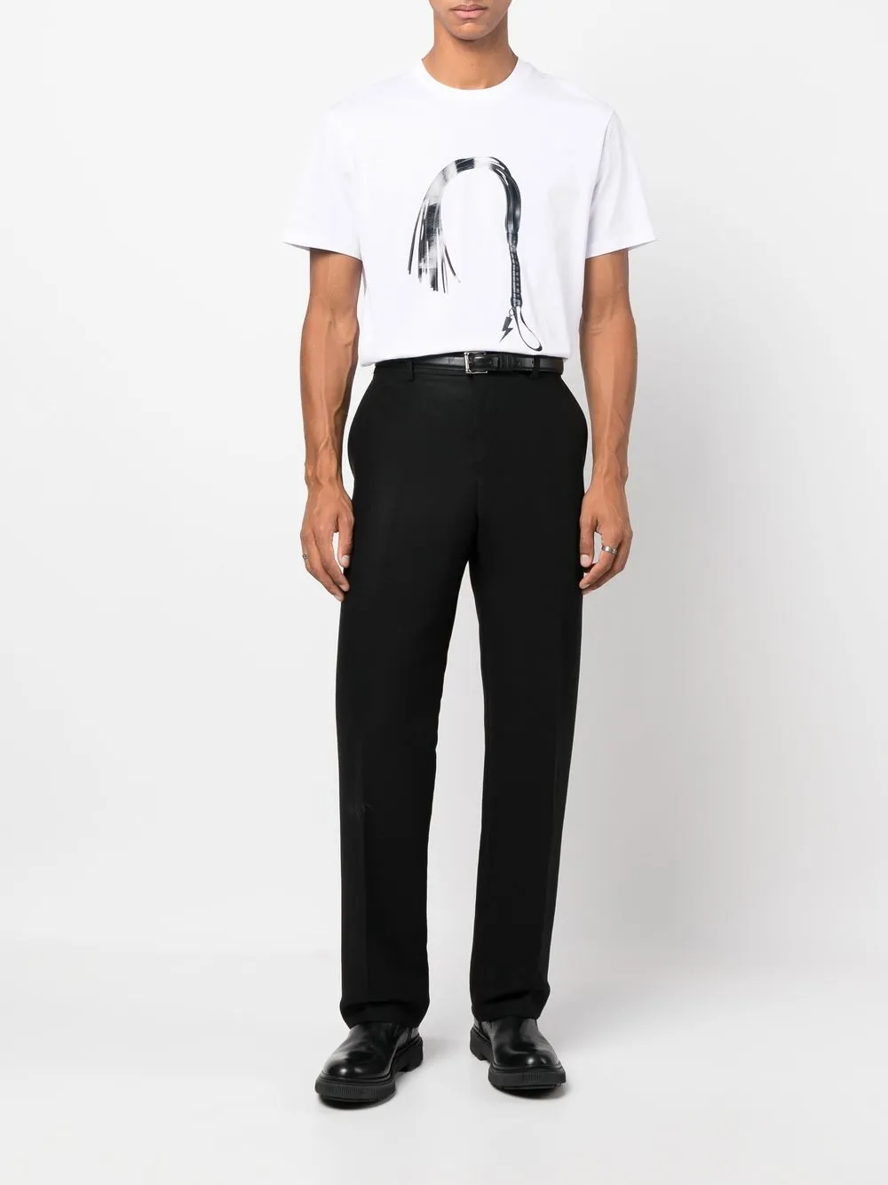 Neil Barrett whip bolt print T-shirt | Smart Closet