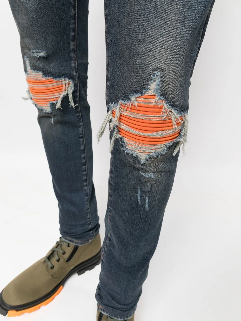 AMIRI Skinny-Jeans In Distressed-Optik - Farfetch