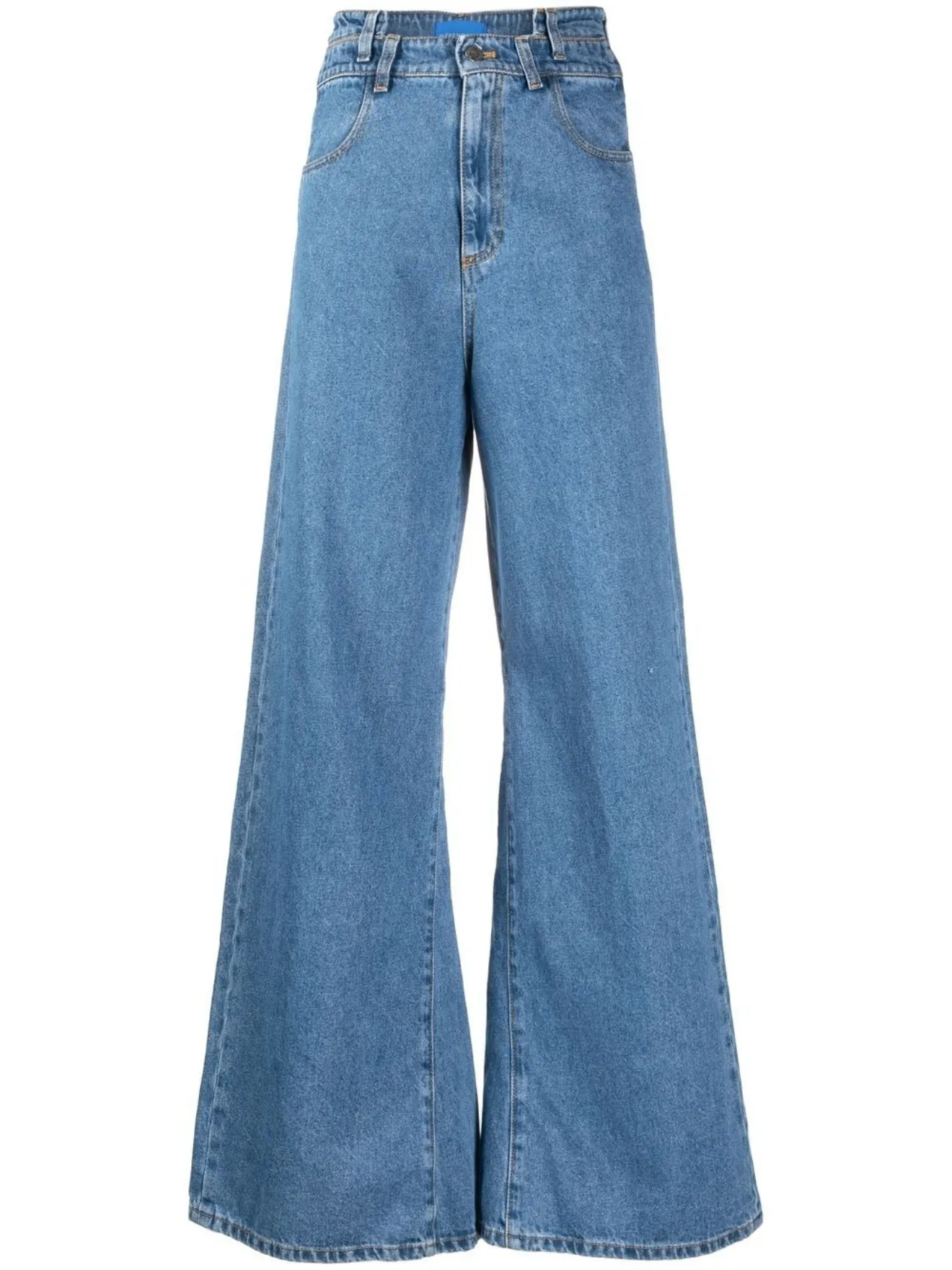 DEPENDANCE Wide leg Flared Jeans Blue MODES DEPENDANCE Wide leg Flared Jeans Blue MODES
